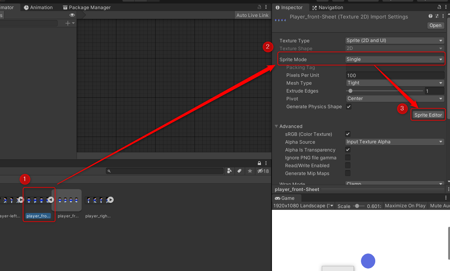 歩くアニメーションを実装する![Unity2D] | workpress
